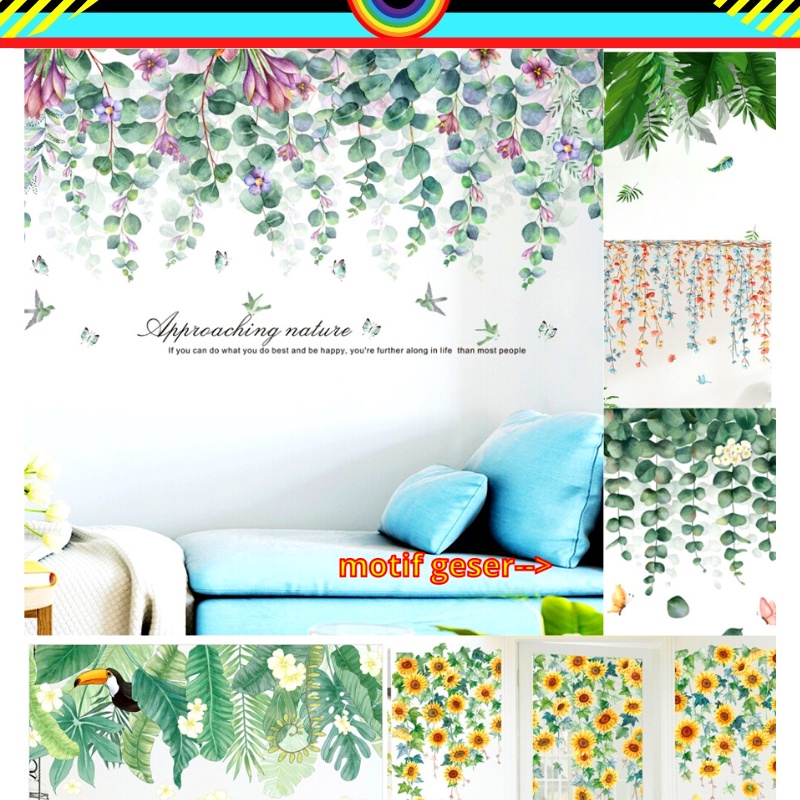 Jual WALLSTICKER WALLSTIKER WALL STIKER SETIKER STICKER DINDING TEMBOK WALLPAPER MOTIF BUNGA ...