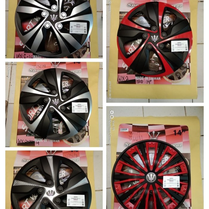 Jual Sport Wheel dop 14 inch EVO made in Taiwan, tutup roda, dop cover ...