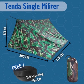 Jual Tenda Camping Tentara Loreng 2 Orang Waterproof Outdoor Ultralight ...
