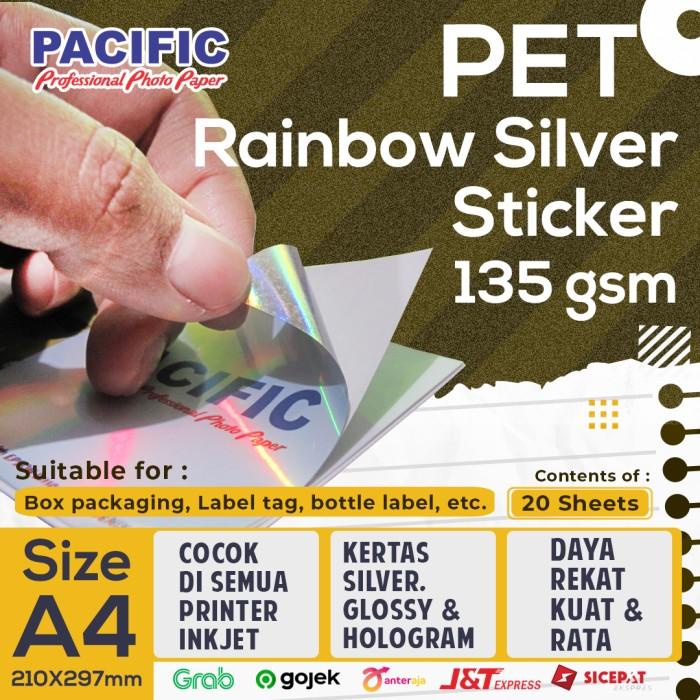 Jual Kertas Stiker Hologram / Rainbow Sticker Paper Inkjet 135 gsm ...