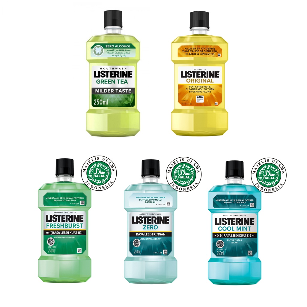 Jual Listerine 250ml ( 5 Varian ) | Shopee Indonesia