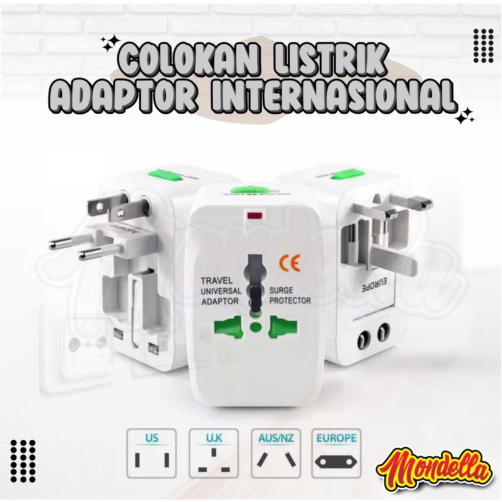 Jual Colokan Universal Travel Adaptor Colokan Listrik Adaptor ...