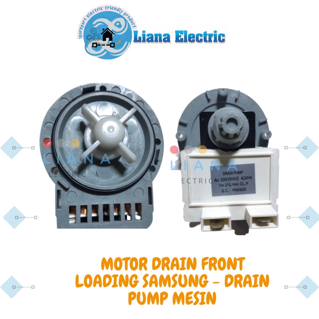 Jual MOTOR DRAIN FRONT LOADING SAMSUNG - DRAIN PUMP MESIN | Shopee ...