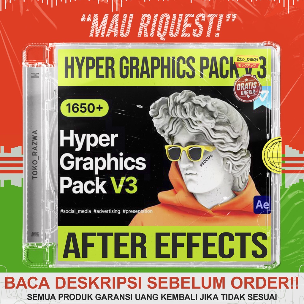 Jual EasyEdit Viewer Hyper Graphics Pack V.3 - After Effects Extension ...