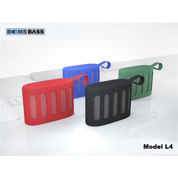 Jual BOOMS BASS L4 Portable Bluetooth Speaker with Pum Stereo 3D Bass ...