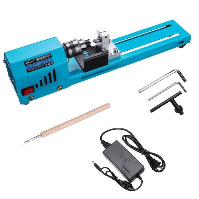 Jual Mesin Bubut Kayu Mini Lathe Beads Woodworking 150W - X707 | Shopee ...