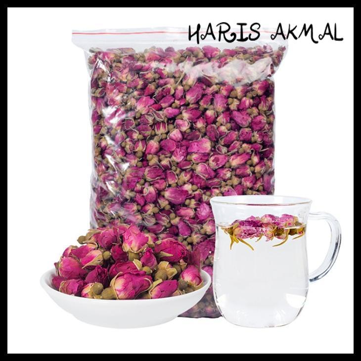 Jual TEH KUNCUP BUNGA MAWAR / RED ROSE BUDS FLOWER TEA 50G KHASIAT JOSS ...