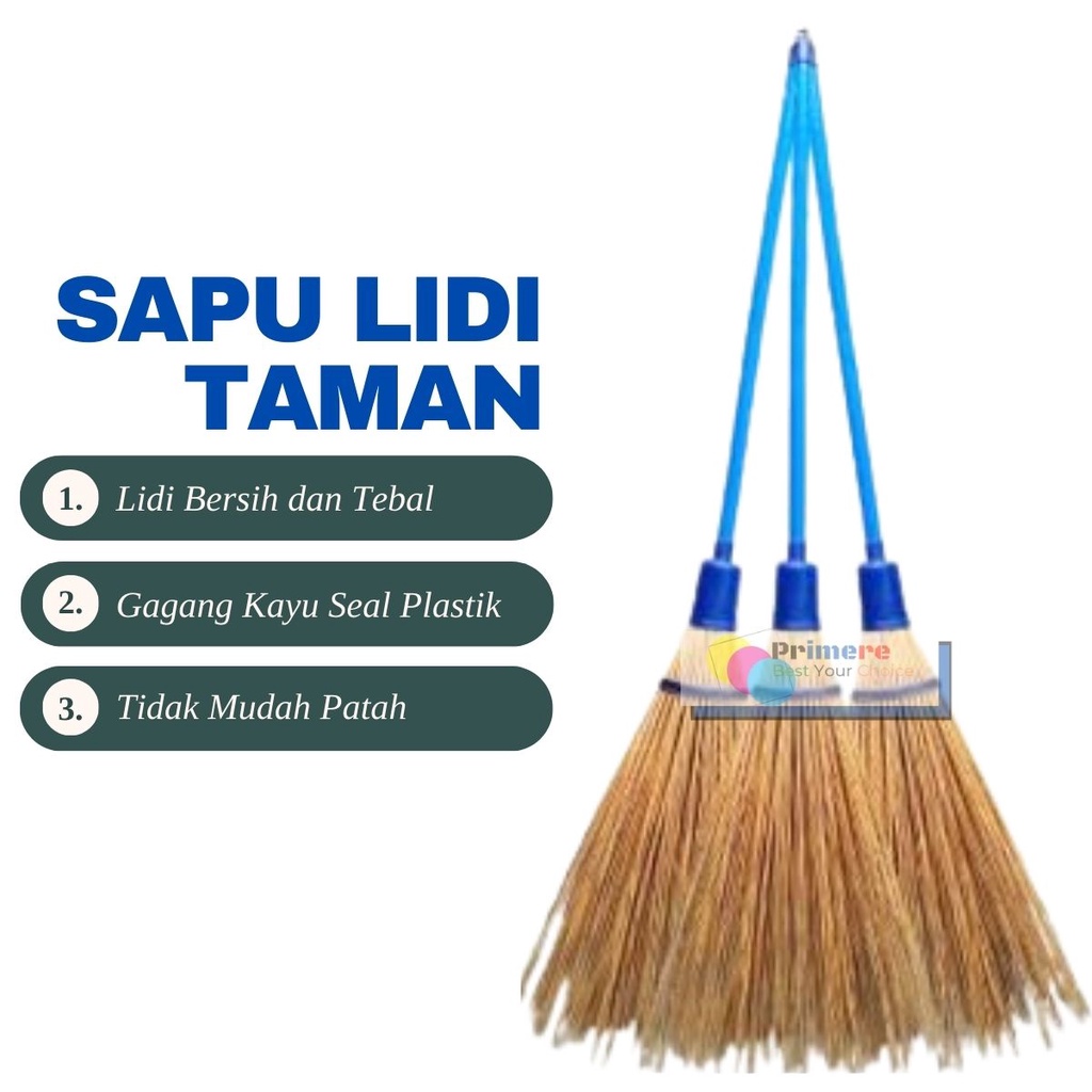 Jual Sapu Lidi Halaman Gagang Kayu Panjang / Sapu Lidi Taman Gagang ...
