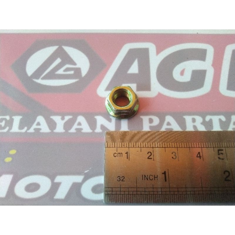 Jual Mur Flange / Flange Nut M8 Kunci 12 Kuning | Shopee Indonesia