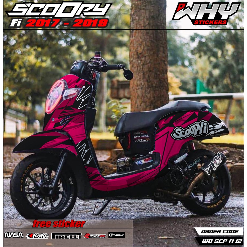 Jual Decal Sticker scoopy 2017 2018 2019 2020 full body - Sticker Dekal Scoopy New Fi Desain ...