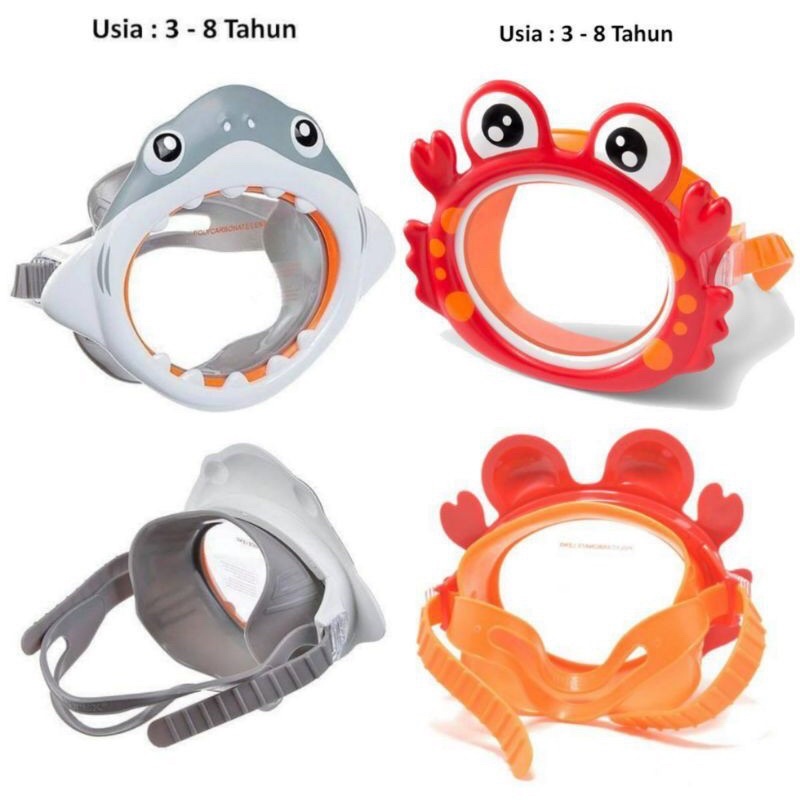 Jual INTEX 55915 Fun Masks AquaFlow Play/Kaca Mata Selam Snorkeling ...