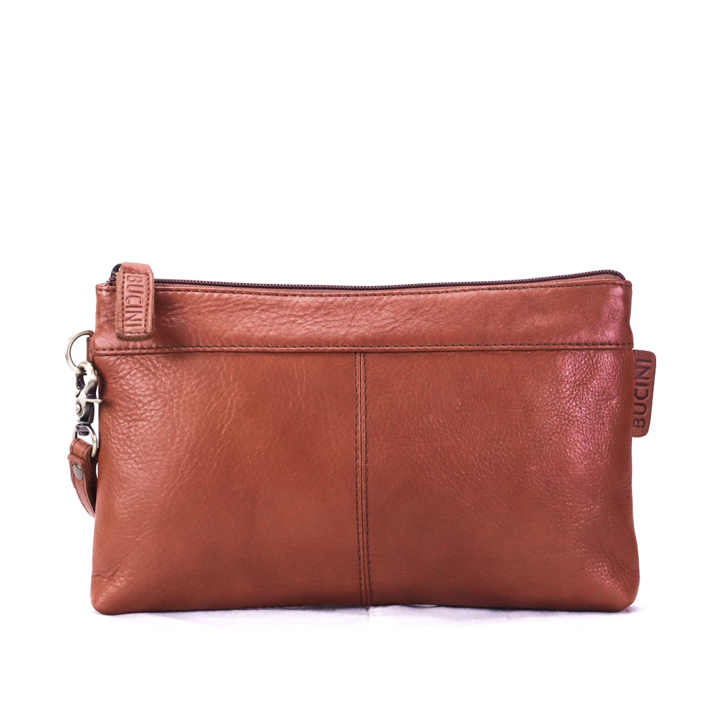 Jual Leather Clutch I Tas Tangan Kulit BUCINI Opak Modif Multifungsi ...