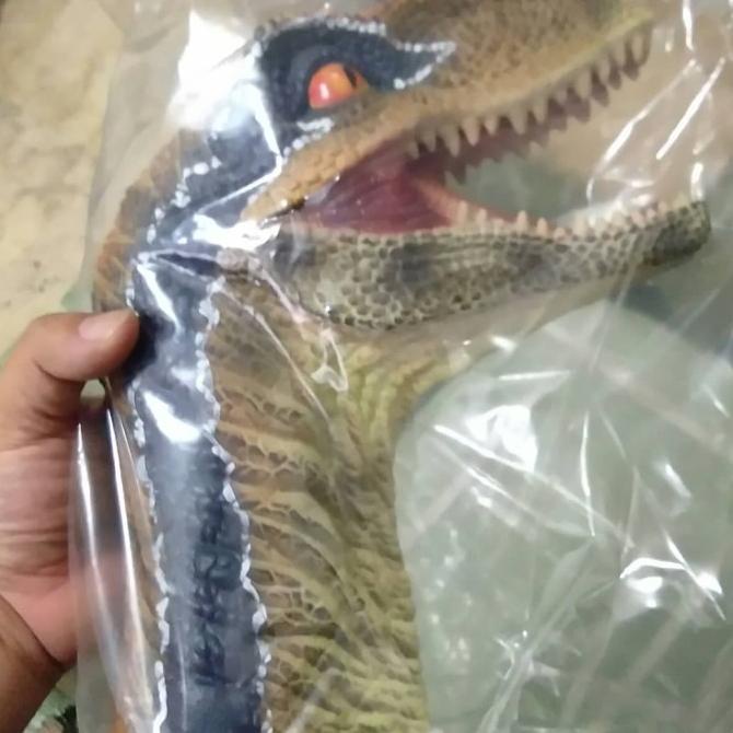 Jual Dinosaurus Raptor Head Kepala Dino Velociraptor Delta Hand puppet ...