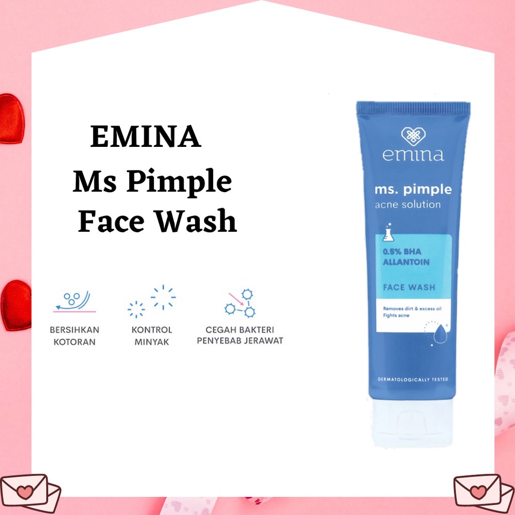 Jual Emina Ms Pimple Acne Solution Face Wash 50ml/Pembersih Wajah ...