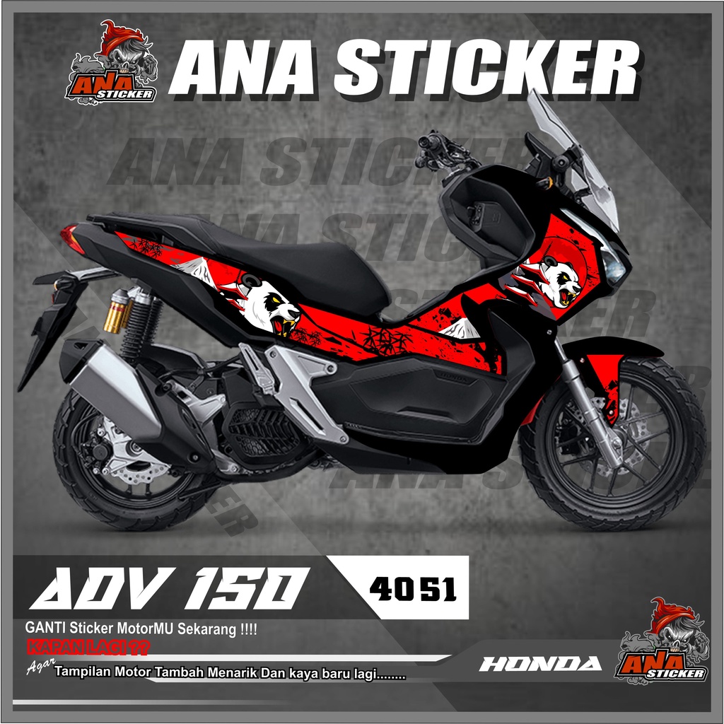 Jual 4051 STRIPING HONDA ADV 150 PANDA GALAK CONCEPT | Shopee Indonesia