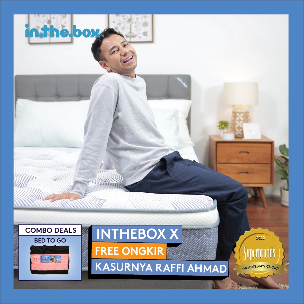 Jual [PROMO] INTHEBOX X (Plush Top) Kasur Spring Bed | GRATIS Kasur Bed ...
