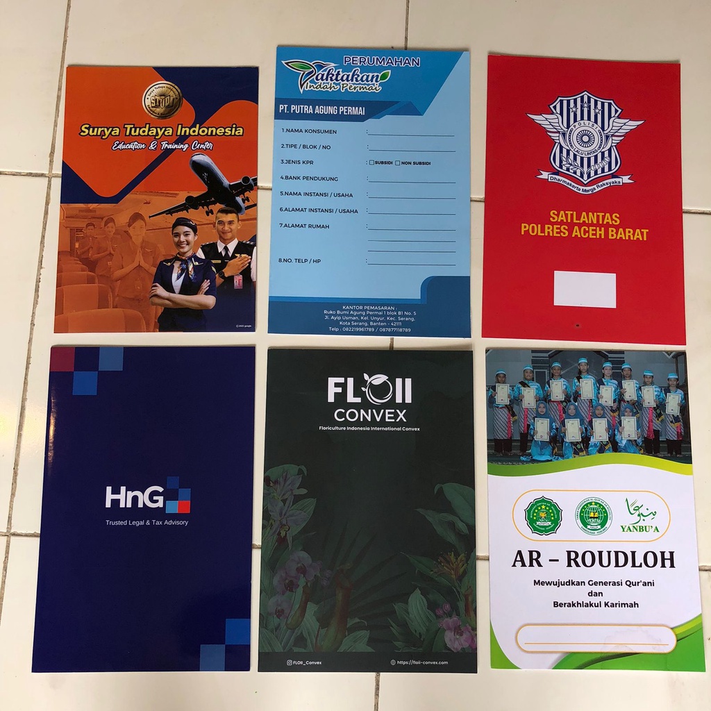 Jual CETAK MAP FOLDER/STOP MAP F4/A4 Map Sekolah / Kantor Custom | Shopee Indonesia