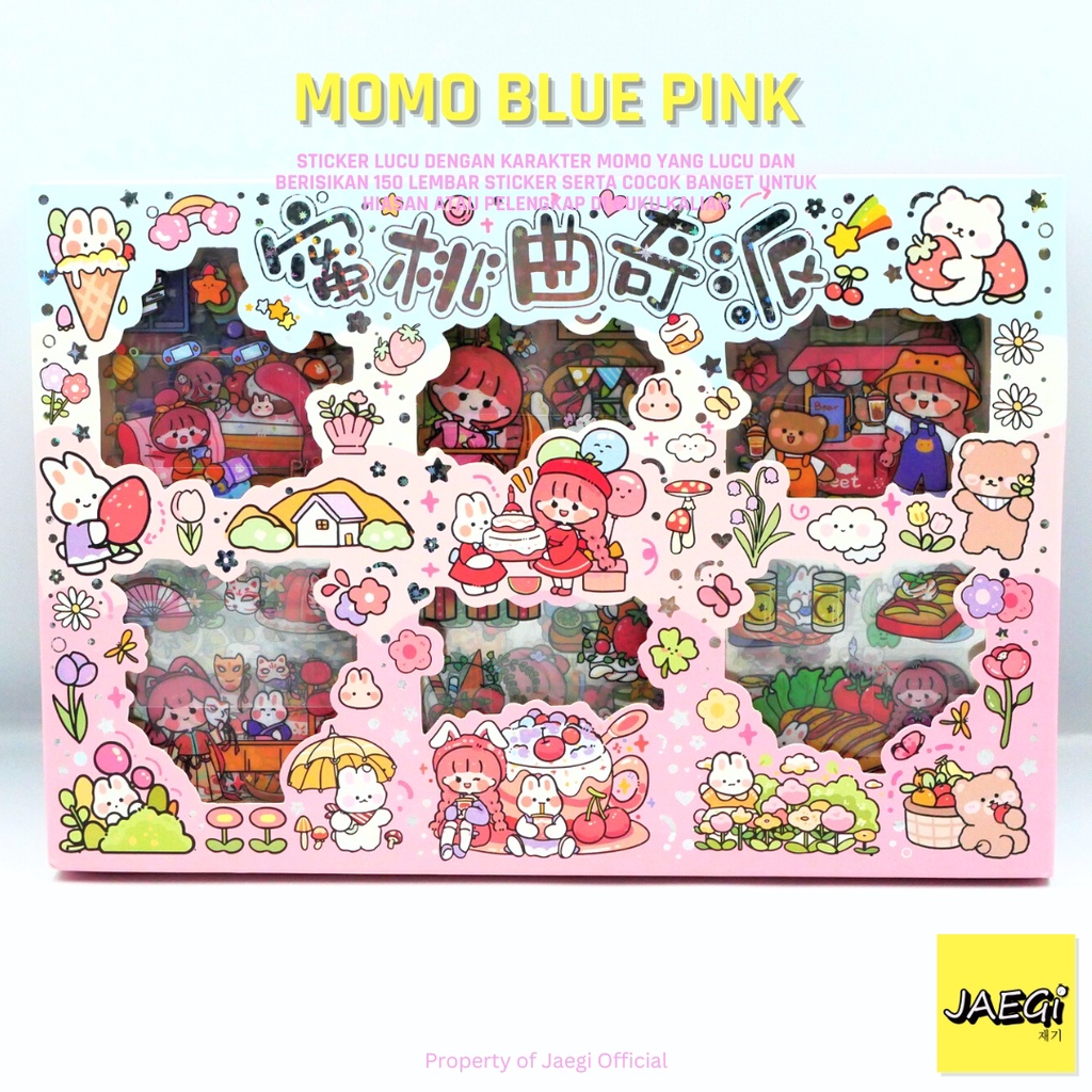 Jual JAEGi - Premium Waterproof Books Sticker New Momo Edition 200 ...