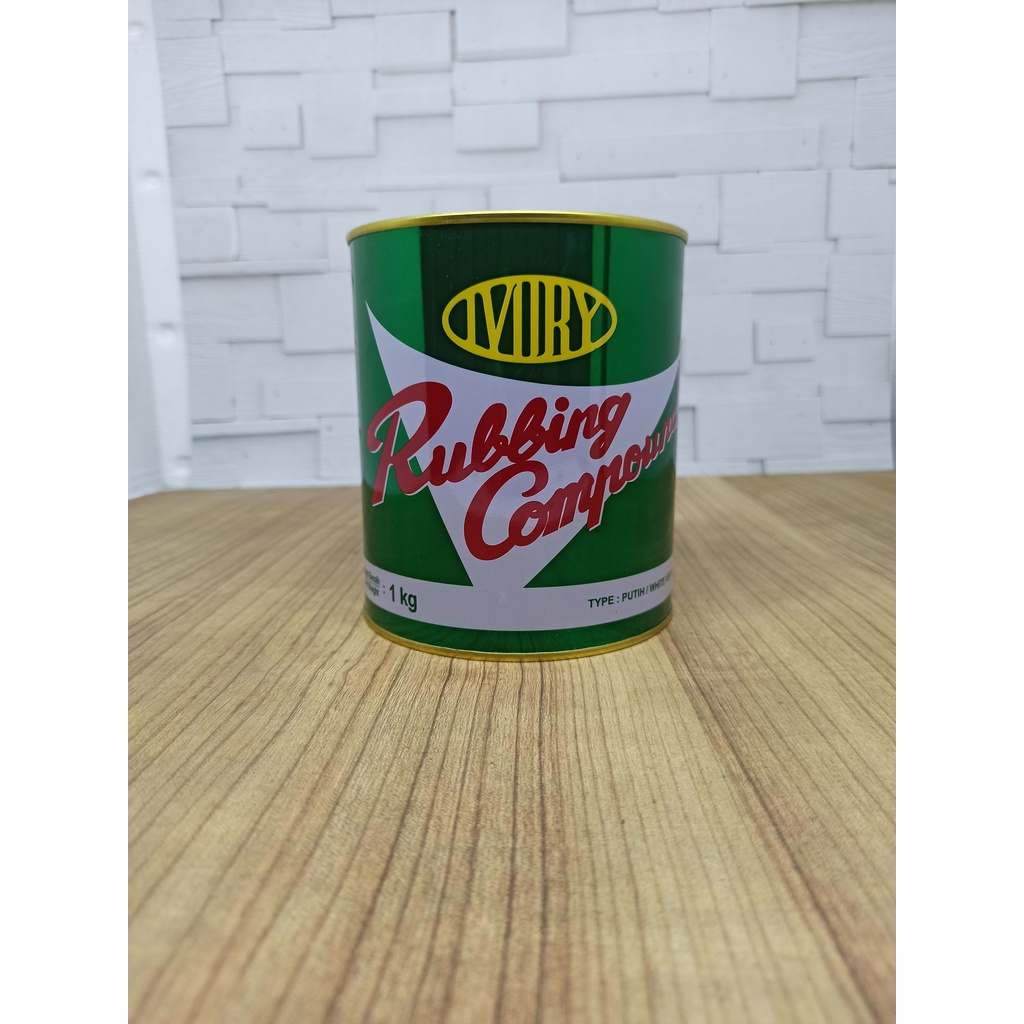 Jual IVORY RUBBING COMPOUND PUTIH 1KG - KOMPON PUTIH IVORY | Shopee ...