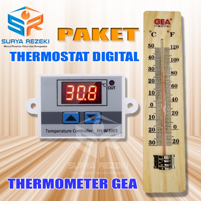Jual Paket Termostat Digital thermostat digital Termometer kayu ...