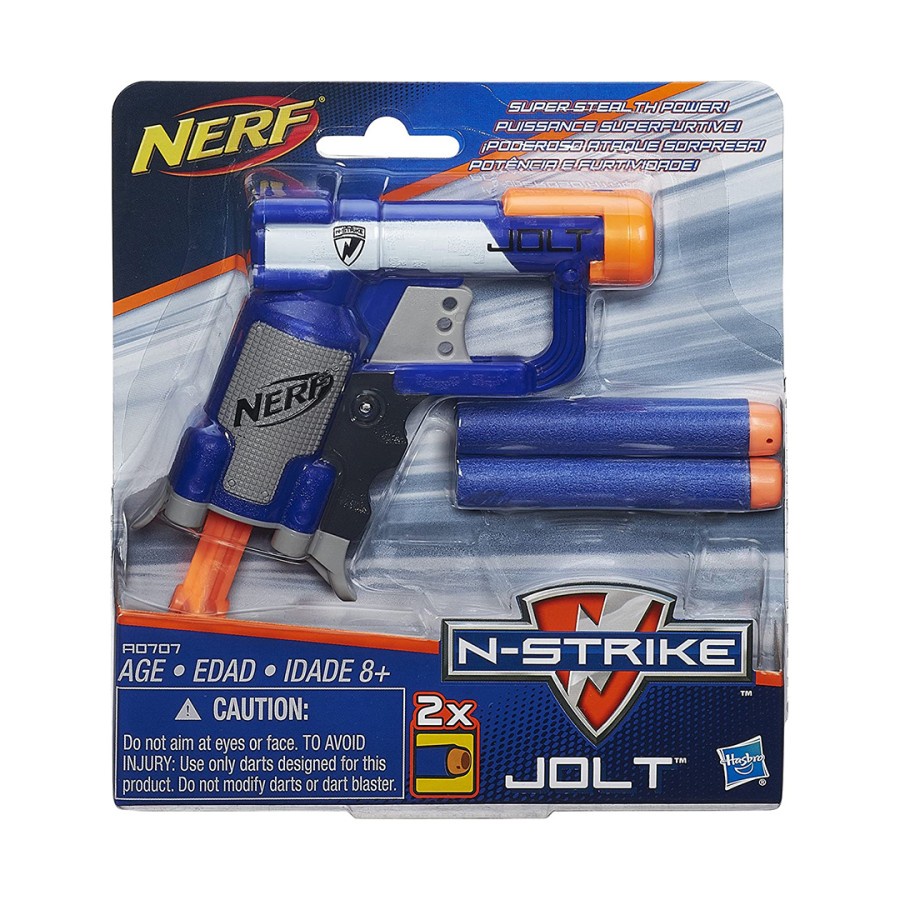 Jual Nerf N-Strike Jolt Blaster Pistol Gun Mainan Anak | Shopee Indonesia