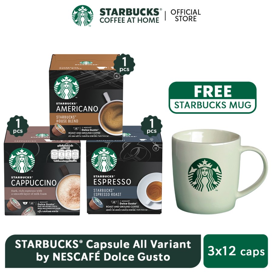 Jual STARBUCKS® Capsule All Variant by NESCAFÉ Dolce Gusto®(x3) GET ...