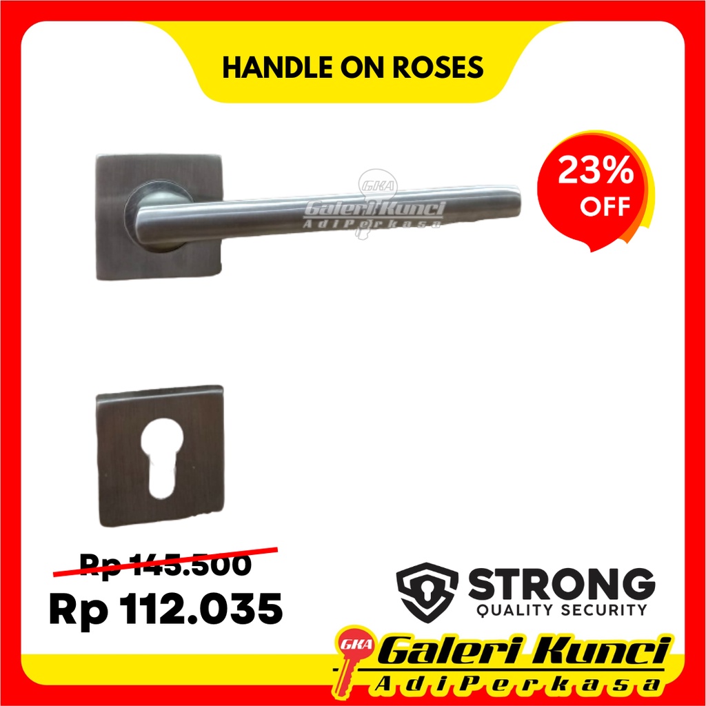 Jual Handle Pintu STRONG SST 6039 SQ SS Gagang Pintu Kayu Kunci Pisah ...