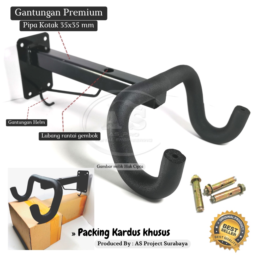 Jual rak sepeda dinding gantungan sepeda dinding rak sepeda gantung ...