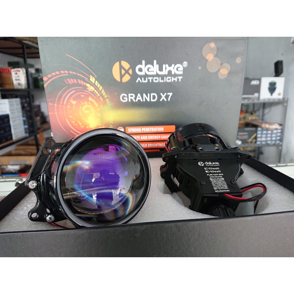 Jual Projie Proji Projector Biled Deluxe Autolight Deluxe X7 60w Grand ...