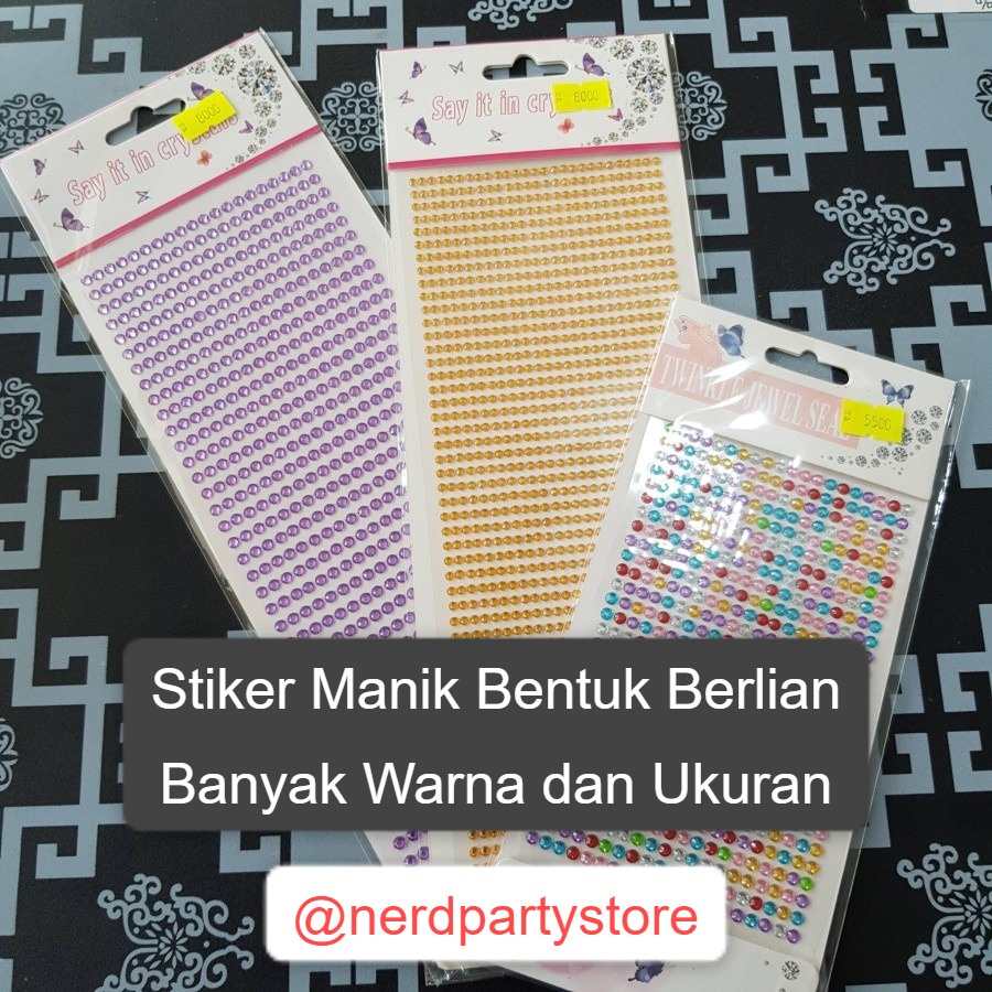 Jual Sticker Manik / Payet Tempel / Deco Case / Manik - Manik Tempel ...