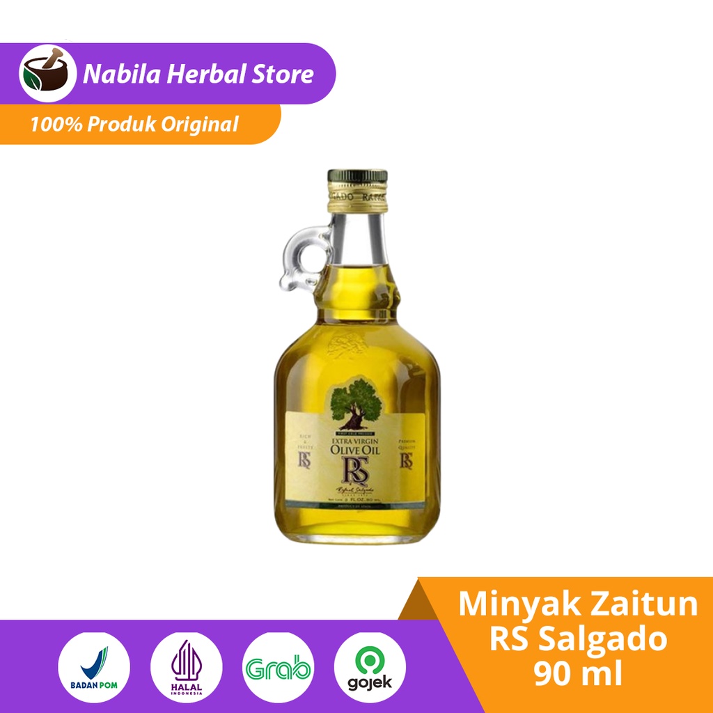 Jual Minyak Zaitun RS Salgado 90 ml Extra Virgin Olive Super Food ...