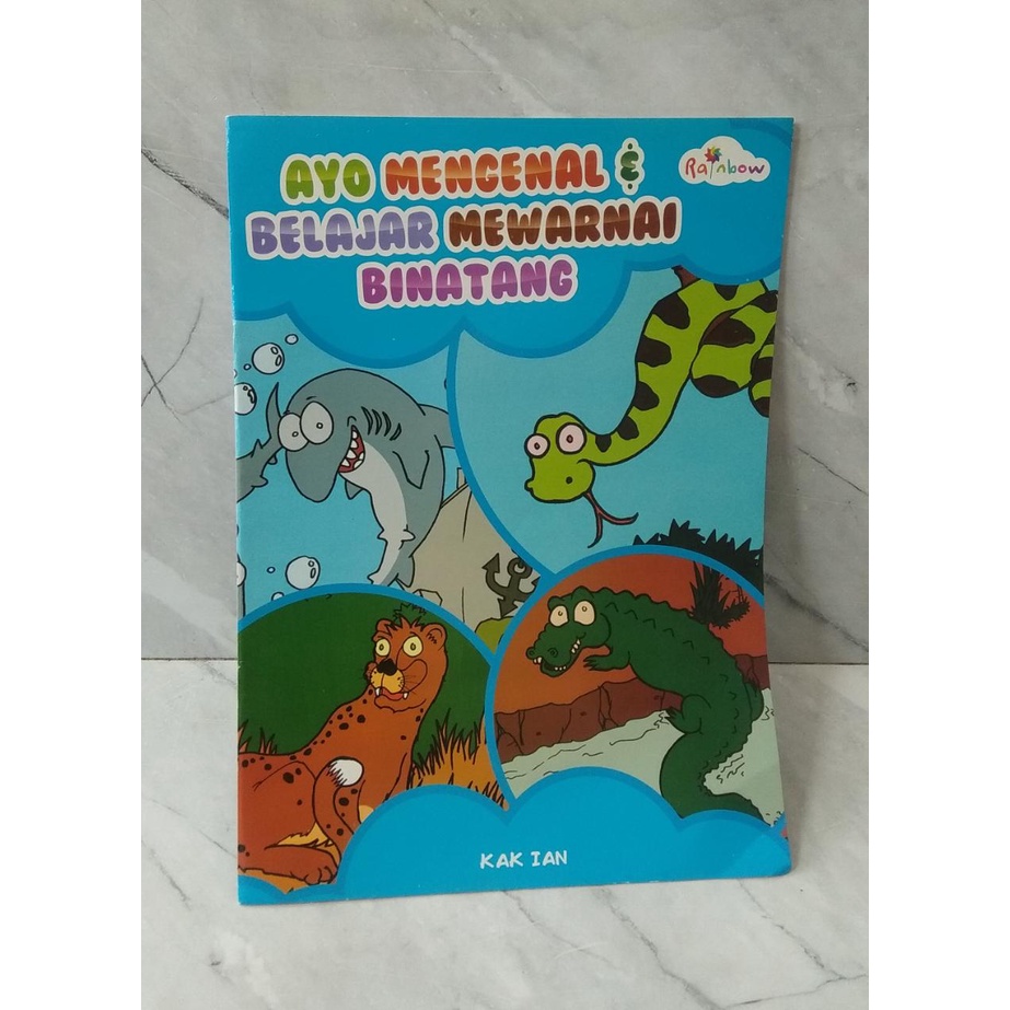 Jual Ayo Mengenal & Belajar Mewarnai Binatang | Shopee Indonesia