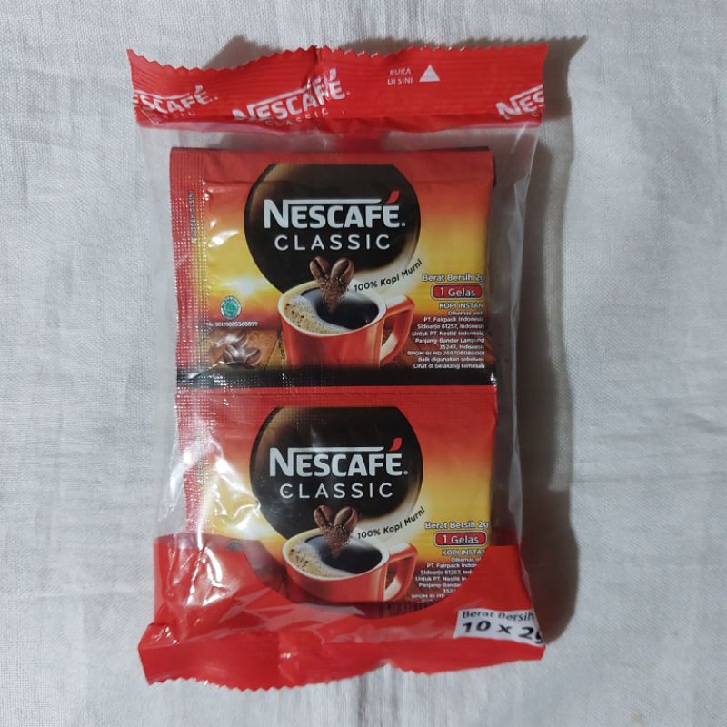 Jual NESCAFE CLASSIC 2gr (1 renteng isi 10 pcs) | Shopee Indonesia