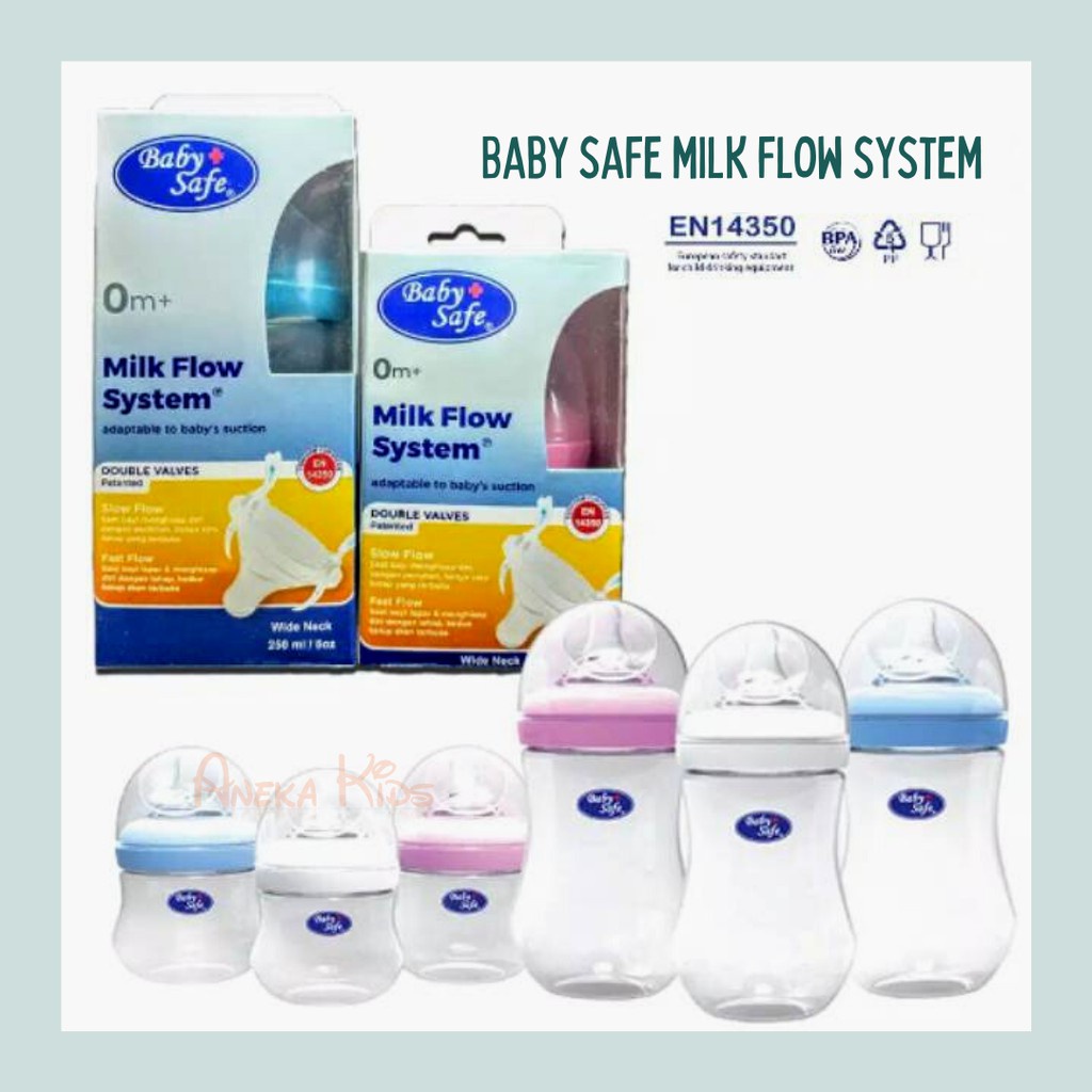 Jual BABY SAFE MILK FLOW SYSTEM DOUBLE VALVES 150ML | Shopee Indonesia