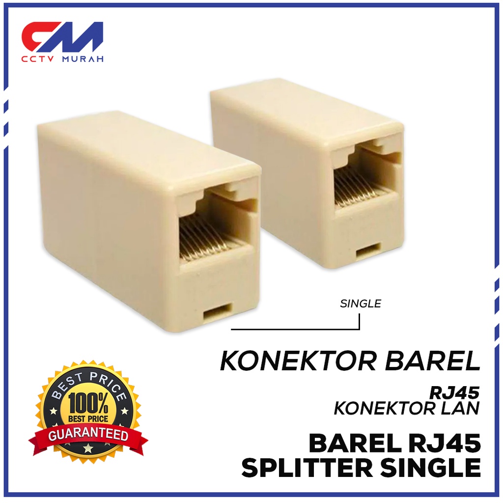 Jual Barel RJ45 || Sambungan Kabel LAN || Sambungan LAN || Connector ...