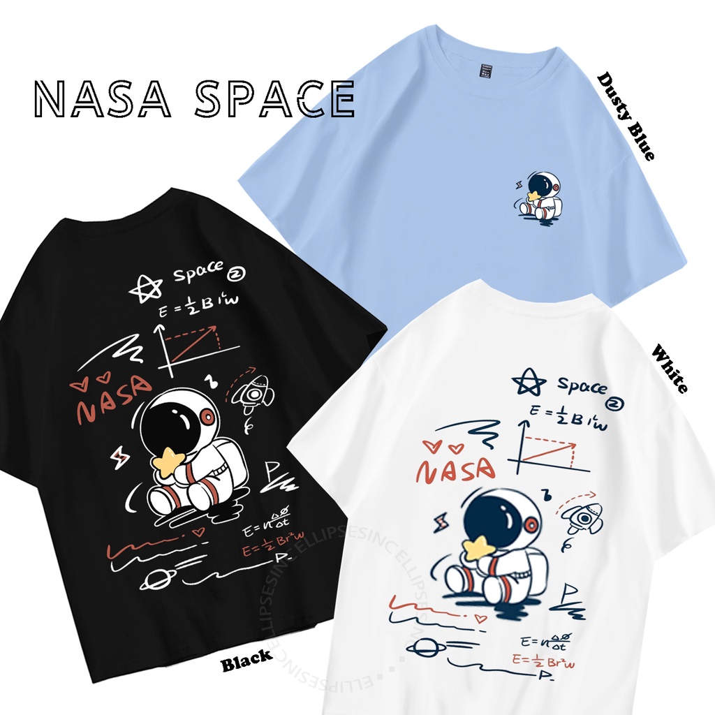 Jual ELLIPSESINC Kaos Oversize Pria & Wanita NASA SPACE | Shopee Indonesia