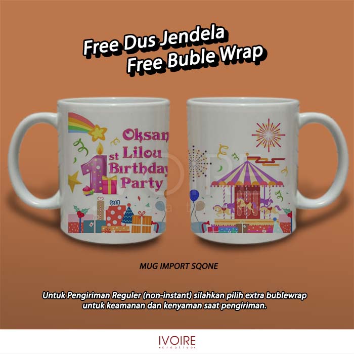 Jual Print Mug / Gelas Custom Mug Import | Shopee Indonesia