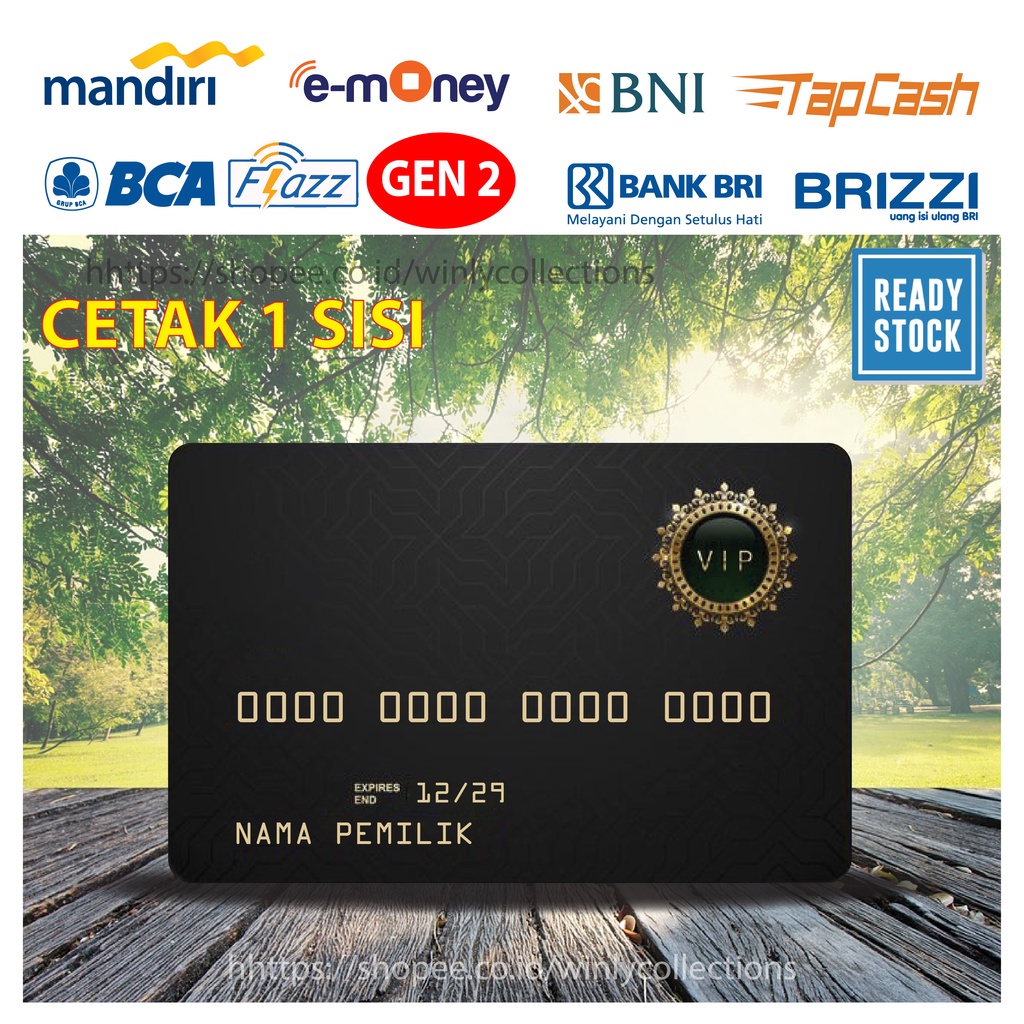 Jual EMONEY E TOLL DESAIN BLACK VIP CARD E MONEY MANDIRI GEN 2 BNI ...
