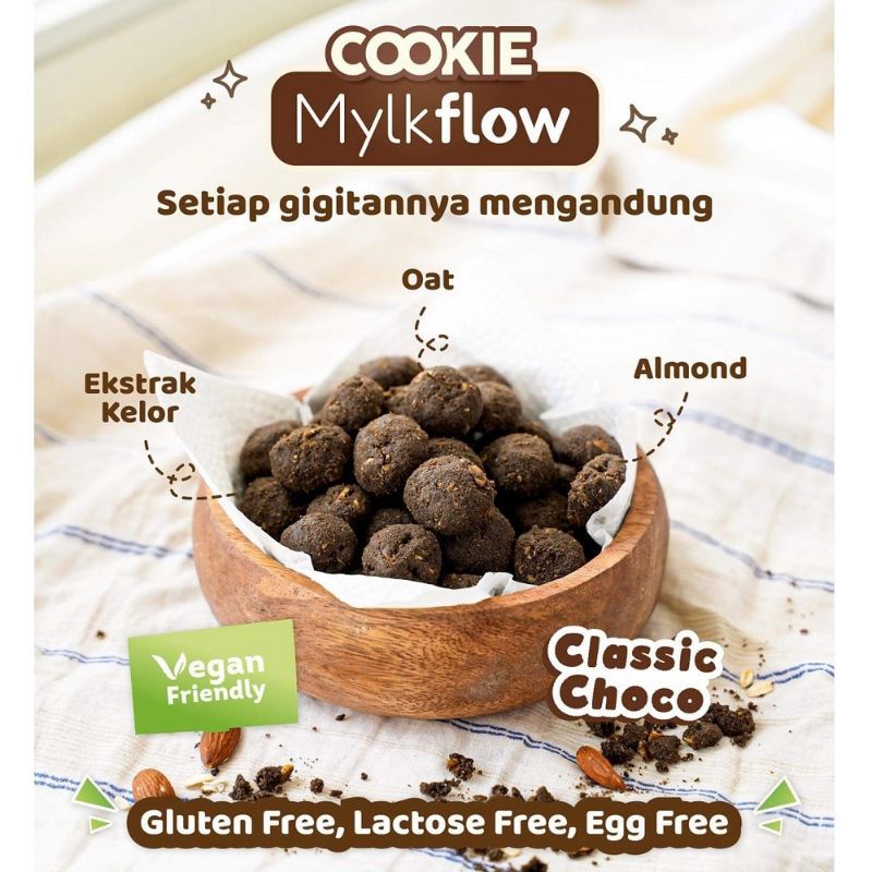 Jual Mom Uung Cookies Mylkflow Kukis Sehat Pelancar Asi Rasa Coklat ...