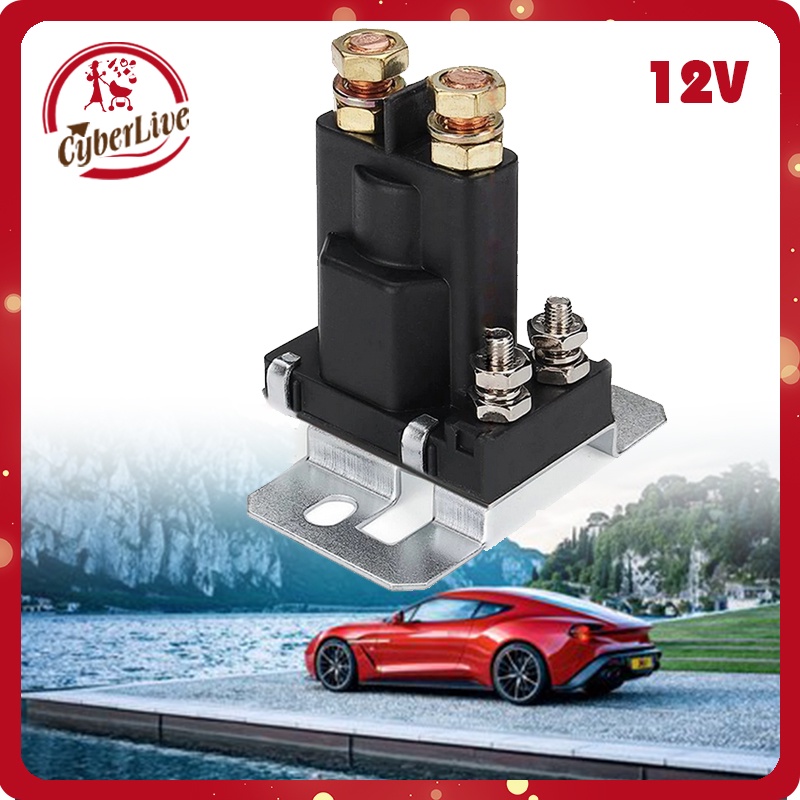 Jual 4 Pin 12V 500A Dual Battery Relay Start On/Off Switch Power ...