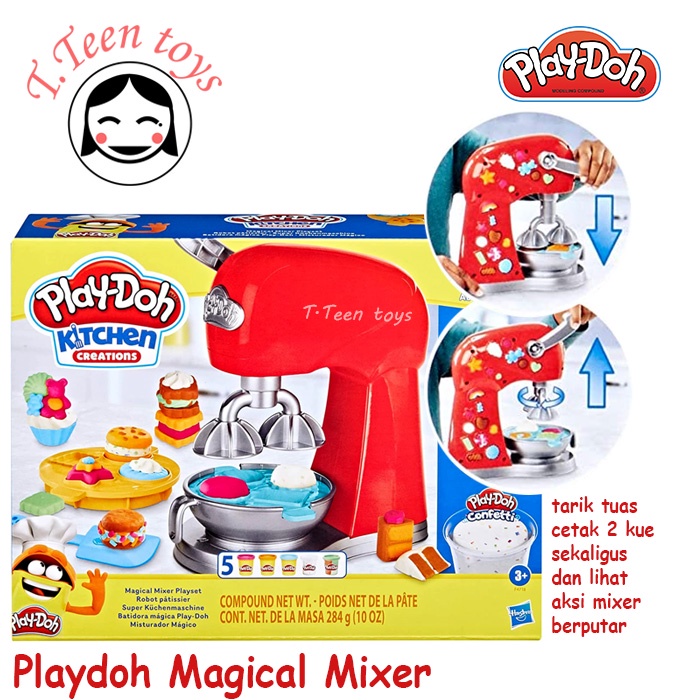 Jual Playdoh Magical Mixer Playset Dough Playdough Play Doh | Shopee Indonesia