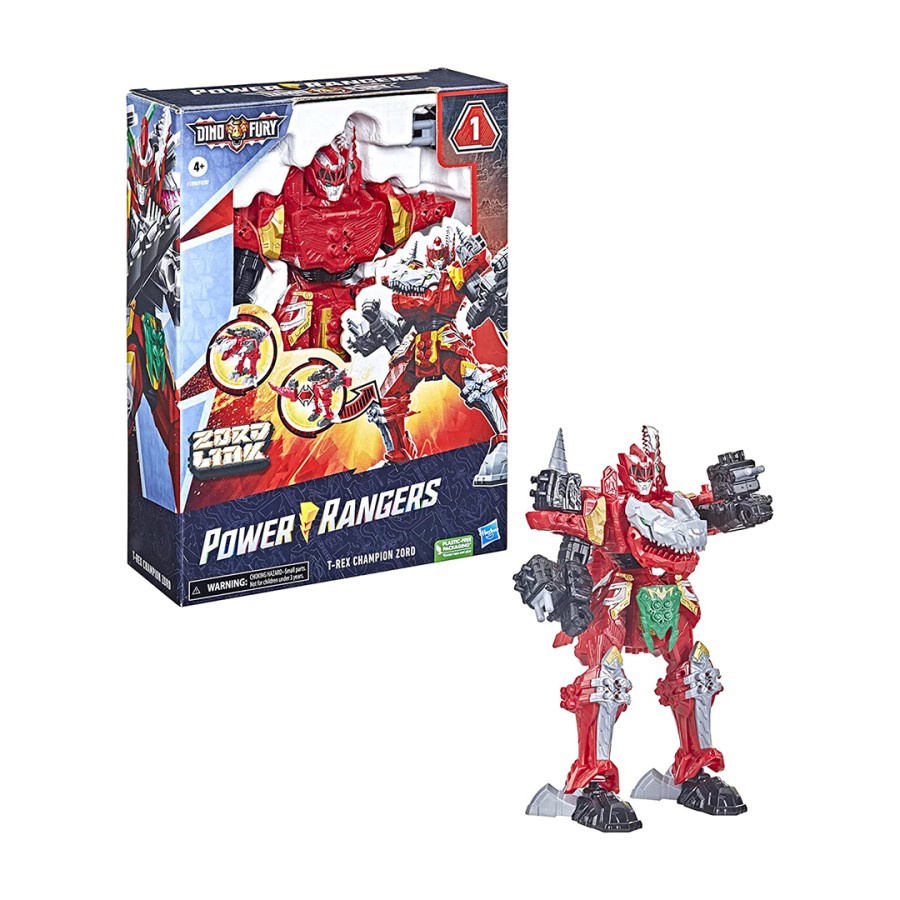 Jual Power Rangers Dino Fury T-Rex Champion Zord Action Figure | Shopee ...