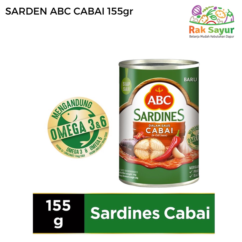 Jual Sarden ABC Cabai 155gr Rak Sayur Pasar Murah Online Padang ...