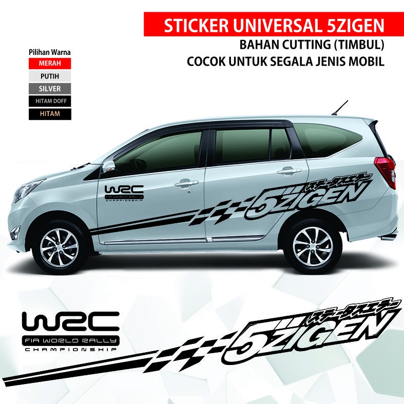 Jual stiker striping 5ZIGEN sticker body samping mobil universal ...