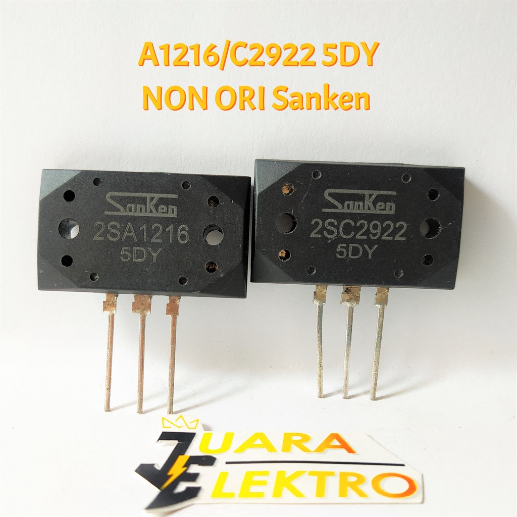 Jual Transistor A1216/C2922 5DY NON ORI LASER 50 WATT Sanken (1 SET) | Shopee Indonesia