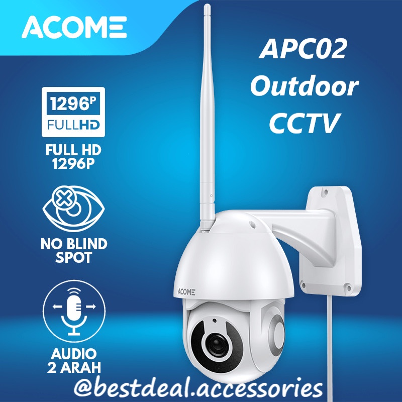 Jual Acome APC02 Smart CCTV IP Camera FULL HD 1080P Kamera Luar Ruangan ...