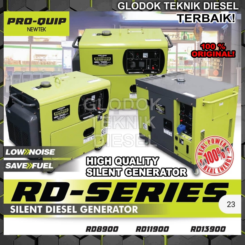 Jual Proquip Silent Diesel Genset Generator 7000 6500 WATT RD 11900 ...