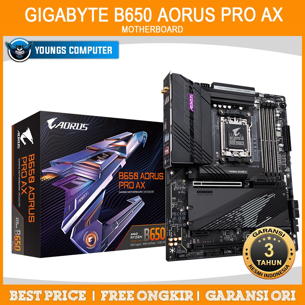 Jual GIGABYTE B650 AORUS PRO AX | MOTHERBOARD AMD B650 AM5 DDR5 ATX ...