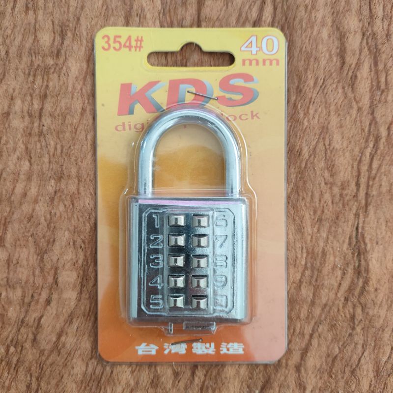 Jual 5 Digit Push Button Padlock KDS Combination Luggage Travel Lock ...