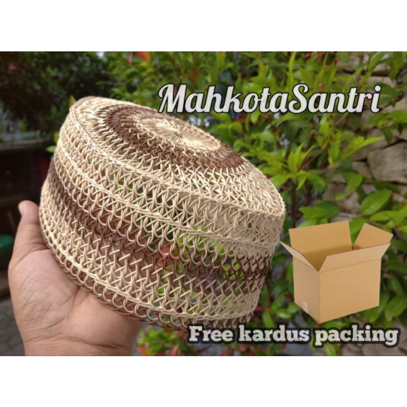 Jual PECI ROTAN [ORIGINAL LIS COKLAT]/KOPYAH ROTAN/SONGKOK | Shopee Indonesia